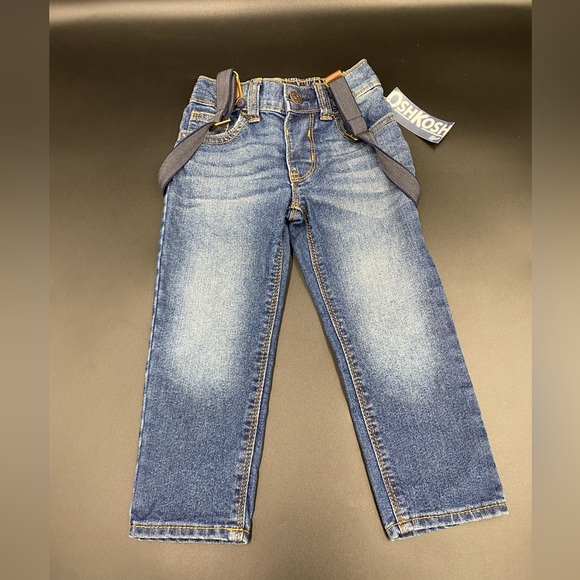 OshKosh B'gosh | Bottoms | Oshkosh 2t Boys Jeans With Suspenders Attached | Poshmark